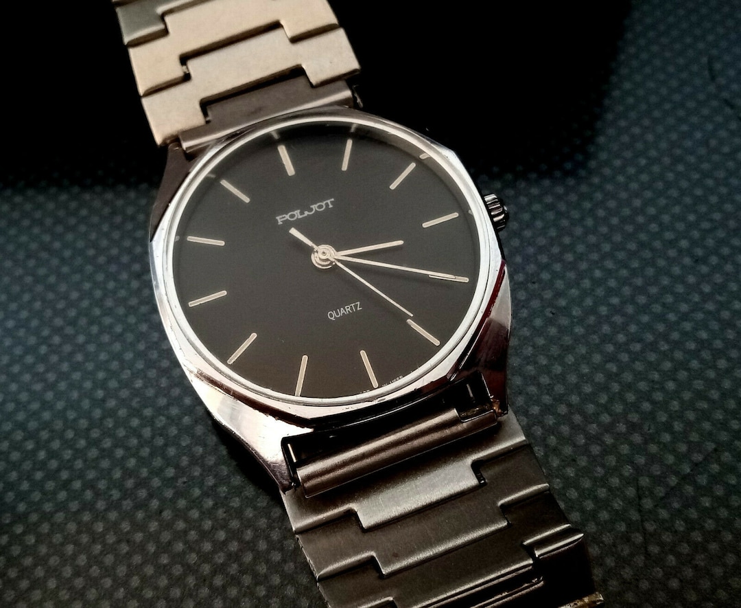 Vintage Watch/ Poljot Watch/ Quartz/ Men's Watch/ USSR Soviet Watch ...