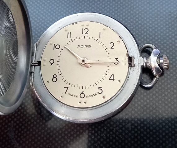 Vintage Pocket watch, Molnija, Blind people, Molnia m… - Gem