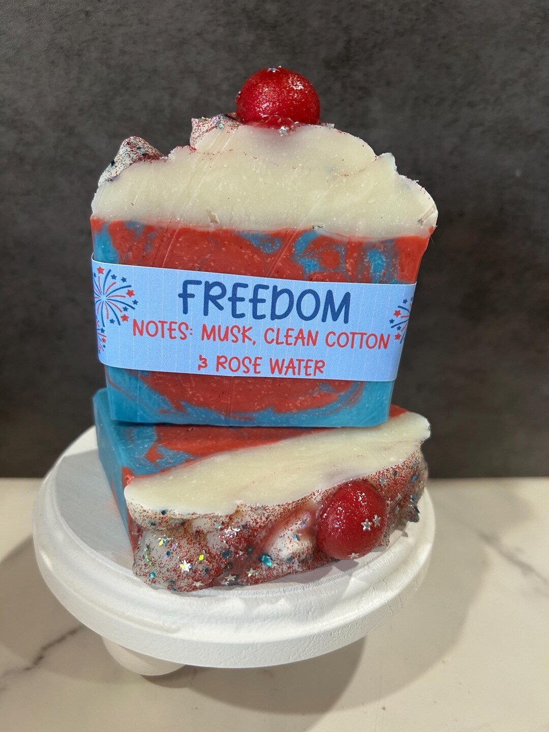 Patriotic Rose Water and Cotton Bar Soap - Etsy