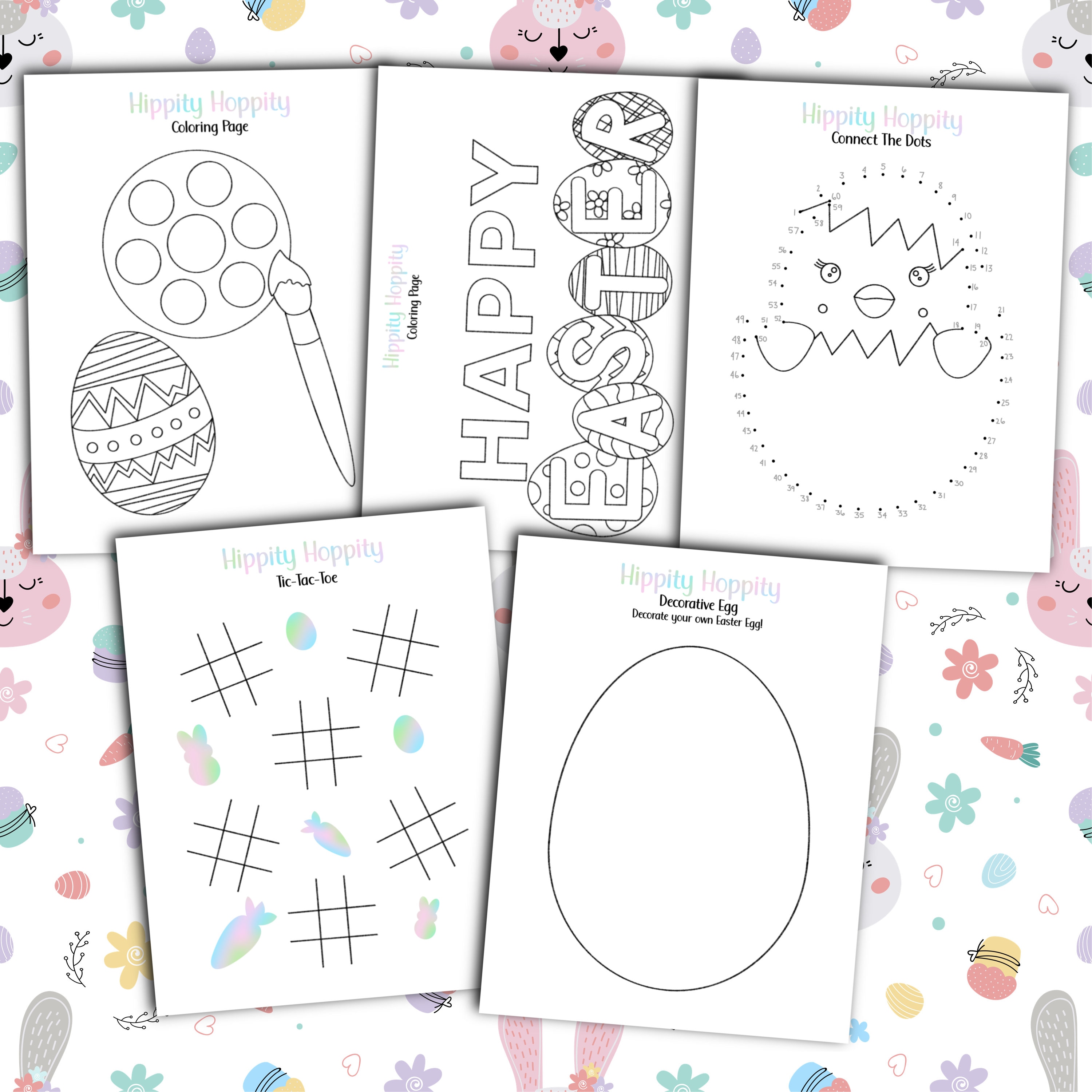 Easter Coloring and Activity Pack for Kids, Classroom Activity Pages ...