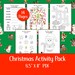 Christmas Activity Pack Printable for Kids, Fun Holiday Printable Games ...