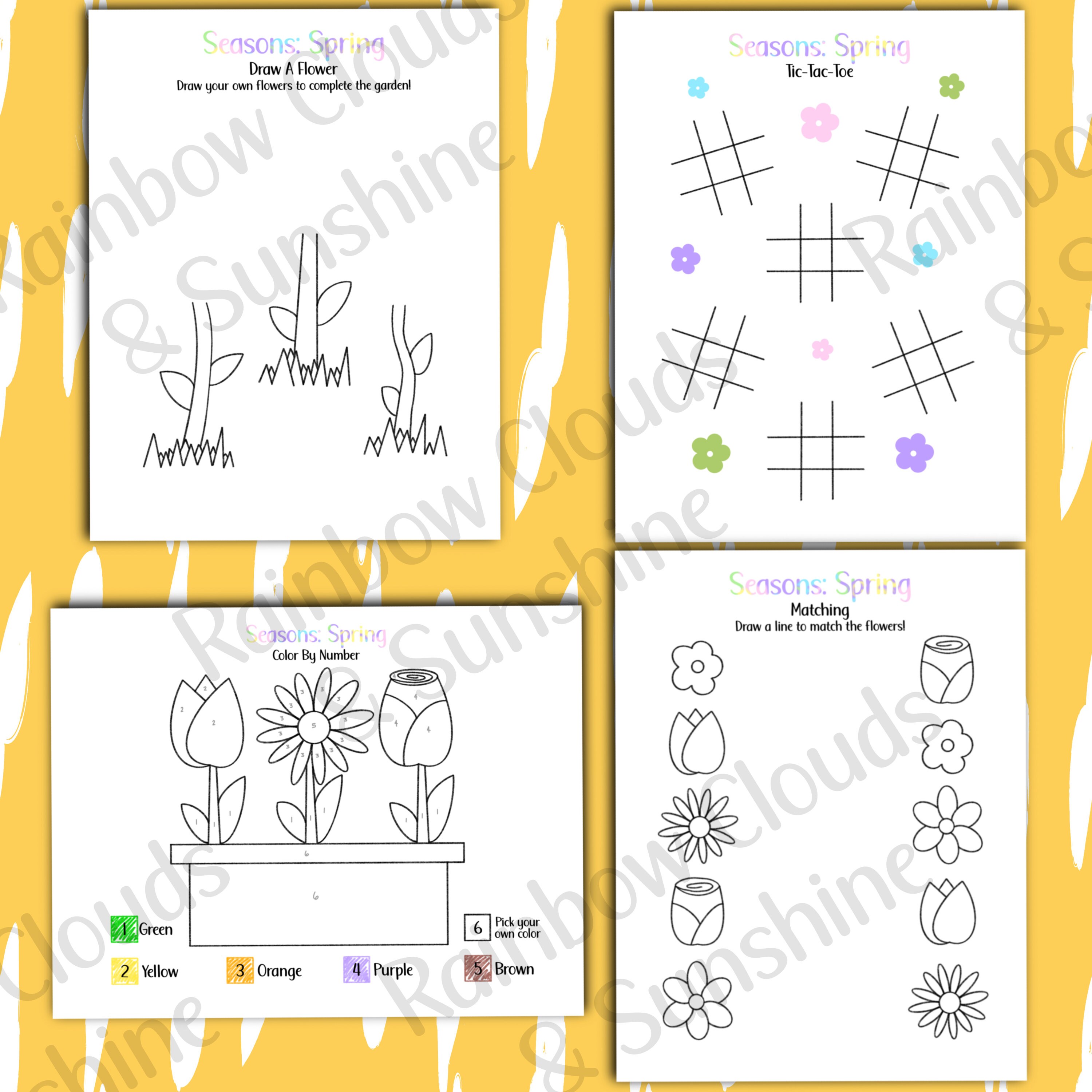 Spring Activity Pack for Kids | Printable PDF Spring Activities for ...