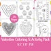 Valentine's Day Coloring and Activities for Kids, Printable Classroom ...