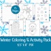 Winter Coloring and Activity Pack for Kids, Seasonal Coloring Pages for ...