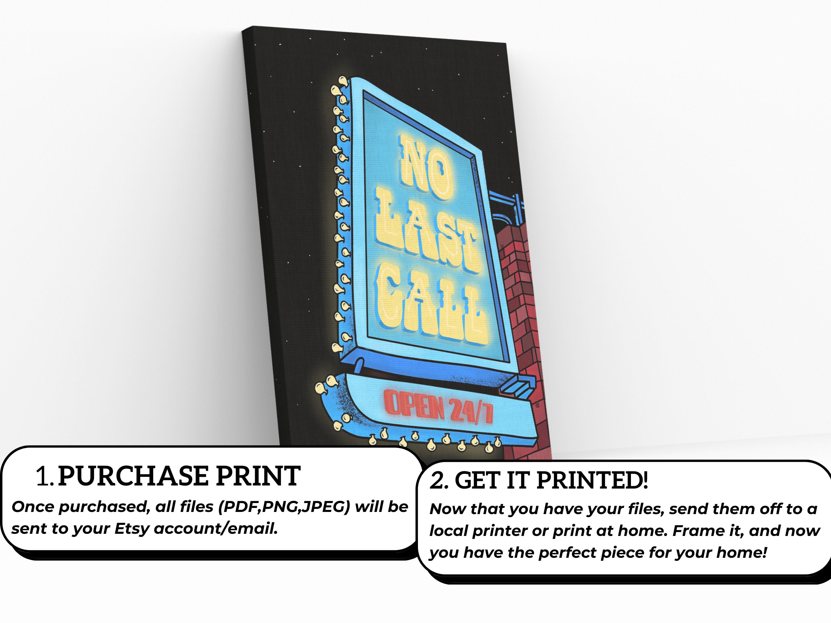 NEON SIGN No Last Call Bar Cart Decor, Vintage Neon Sign Wall Art, Home ...