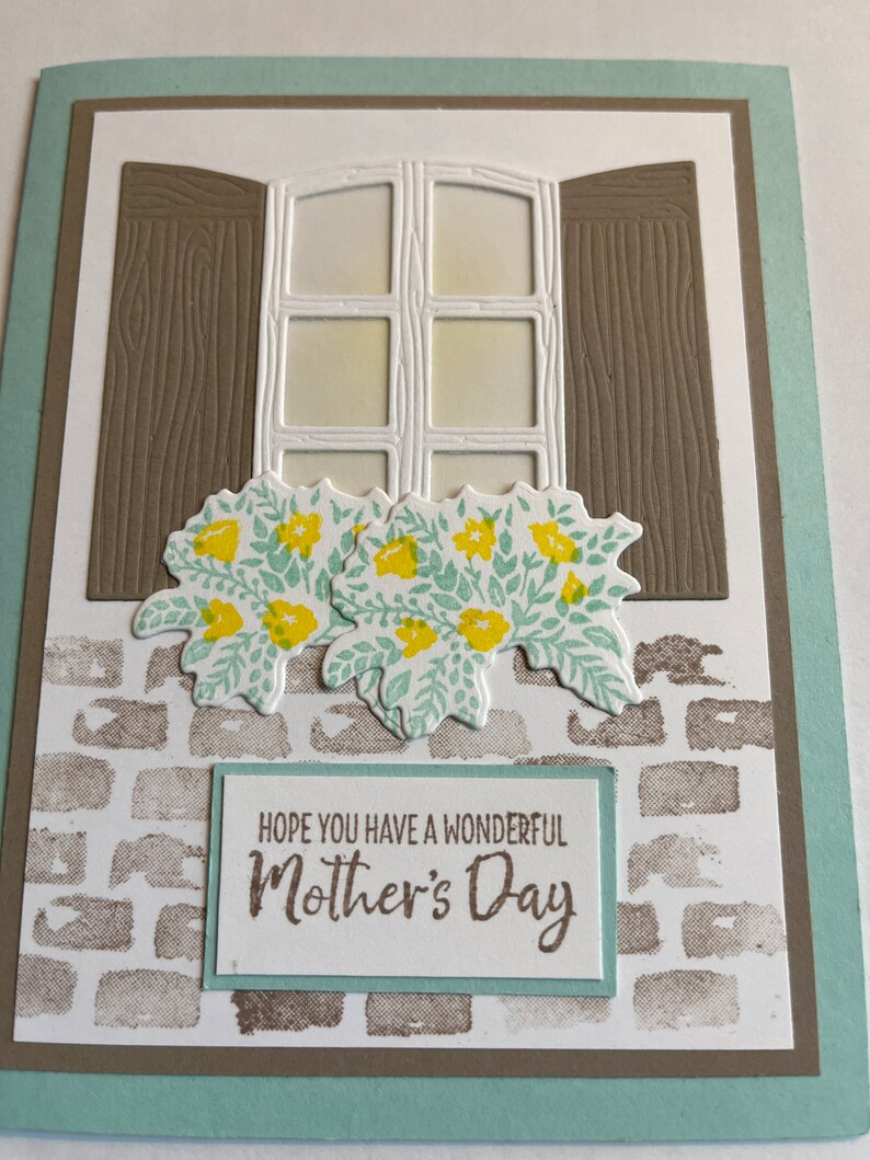 Handmade Stampin’ Up! Window Box Cards, Mothers Day Card, Thank You ...