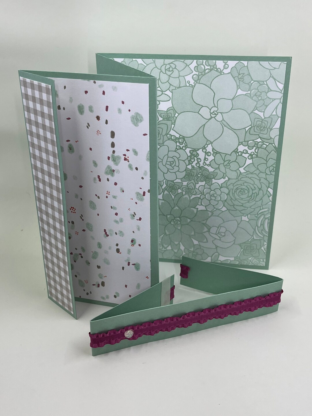 Handmade Stampin' Up! Fancy Tri-fold Card, Gift Card, Birthday Card ...