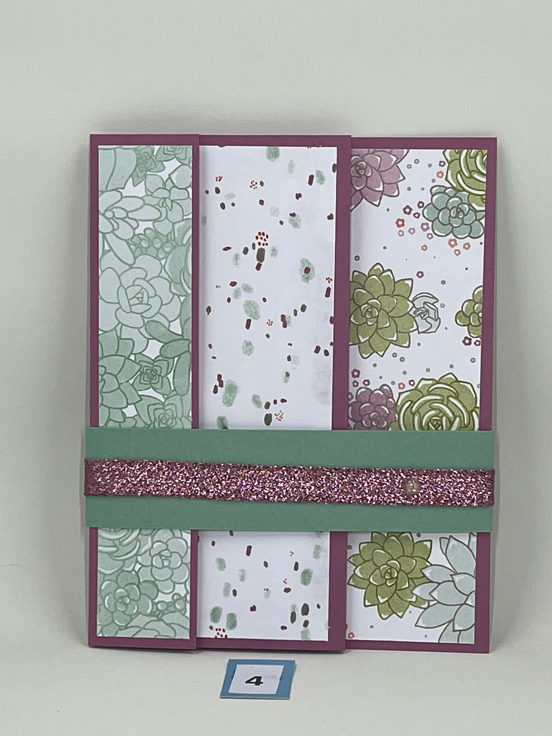 Handmade Stampin' Up! Fancy Tri-fold Card, Gift Card, Birthday Card ...