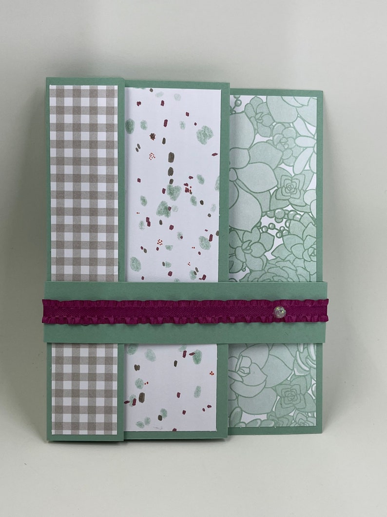 Handmade Stampin' Up! Fancy Tri-fold Card, Gift Card, Birthday Card ...