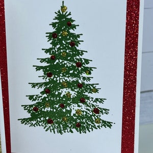 Set of 5 Handmade Stampin' Up! Holiday Cards, Christmas Tree Card ...