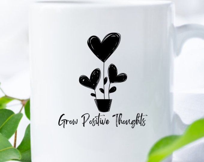Self Love Mug, Self Care, Affirmations, Positive Quotes, Rainbow ...