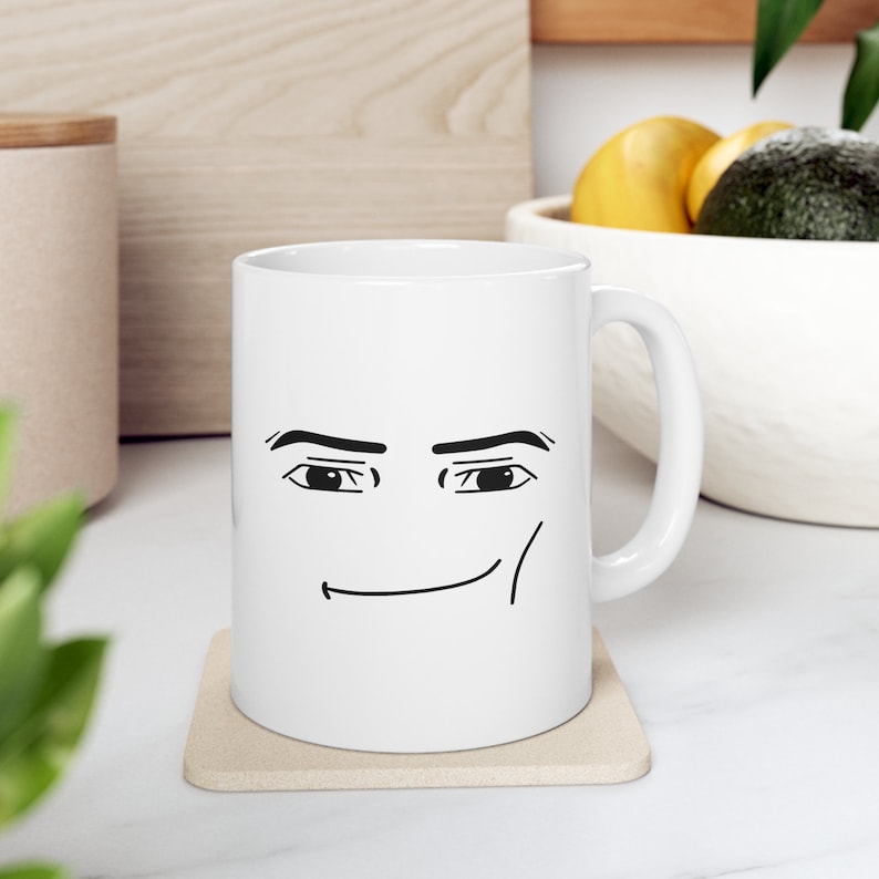 Roblox Man Face and Woman Face Ceramic Mug 11oz double Sided - Etsy