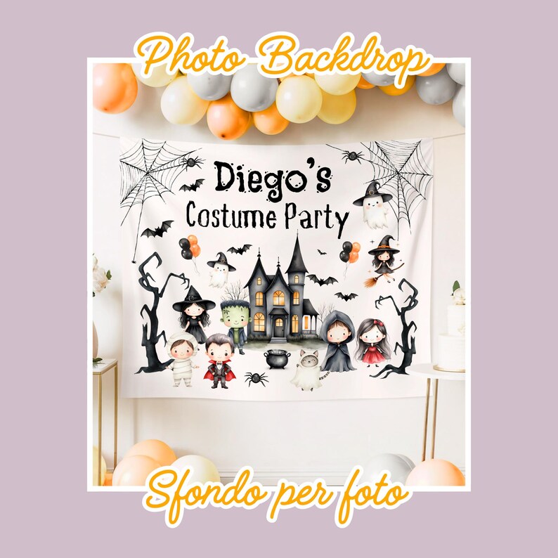 Editable Halloween Birthday Party Bundle – Printable Halloween Costume ...