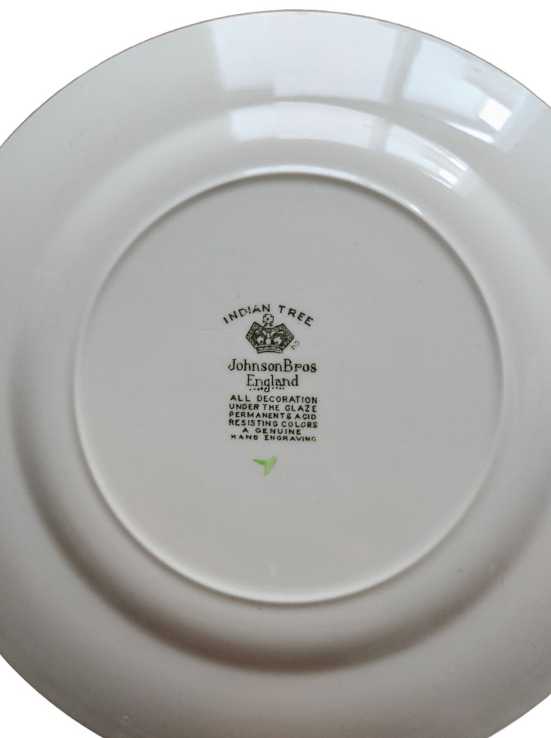 Johnson Brothers "indian Tree" Dessert Plates, Antique Plates ...