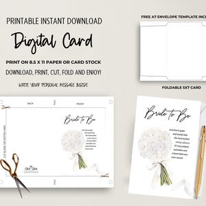 Bride to Be Poetry Card, Printable Poem, Wedding Day Gift, Short Poem ...