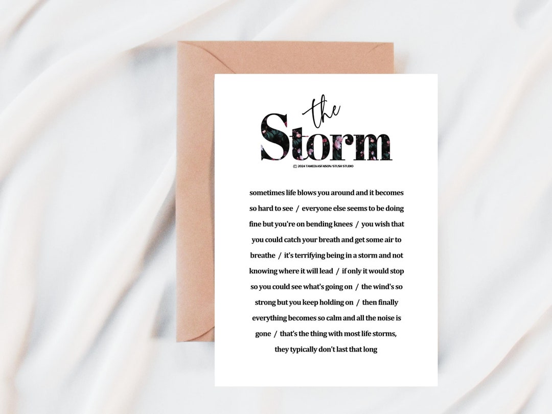 Motivational Printable Poem, Card for Him, Card for Her, Digital Card ...