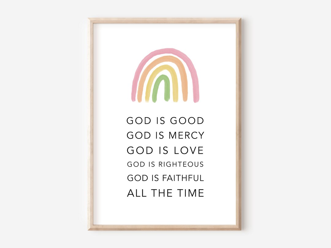 God is Good All the Time Wall Decor | Nursery Decor | Scripture Wall ...