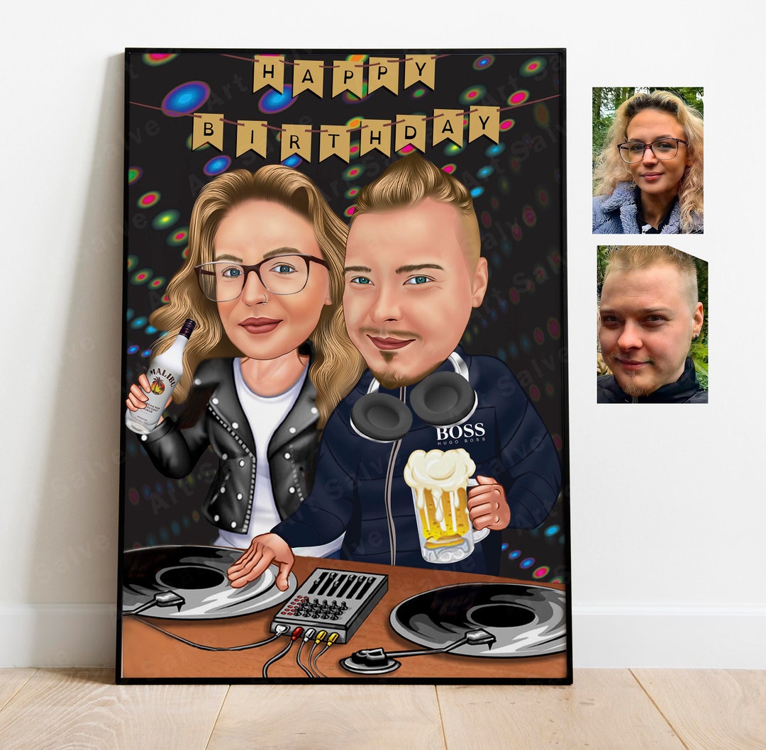 Custom Caricature From Photo, Custom Portrait, Portrait From Photo ...