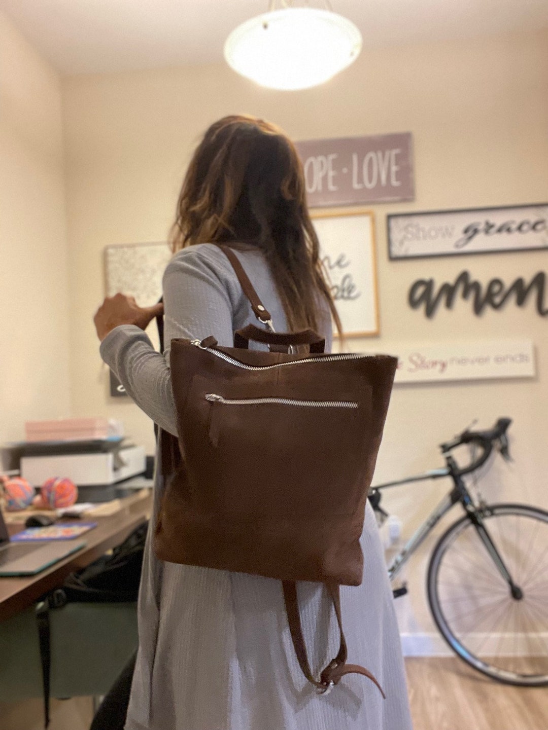 Limited Edition Leather Backpack Leather Backpack Woman City Backpack ...