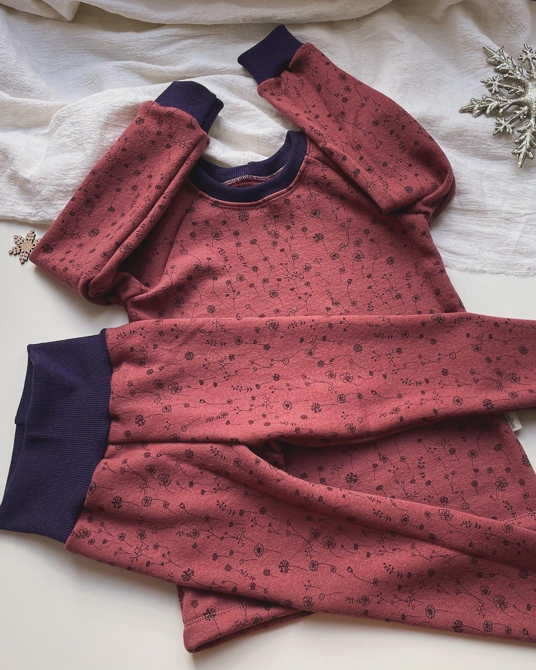 Merino Wool Terry Pajamas, Sleepwear, Underwear, 2-piece Set: Long ...
