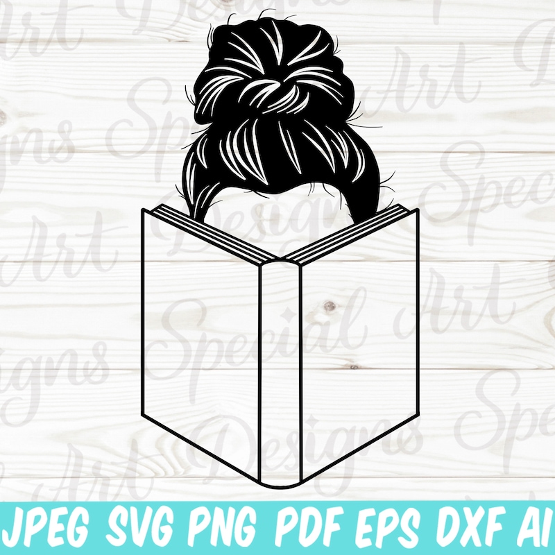 Book Reading Svg - Etsy