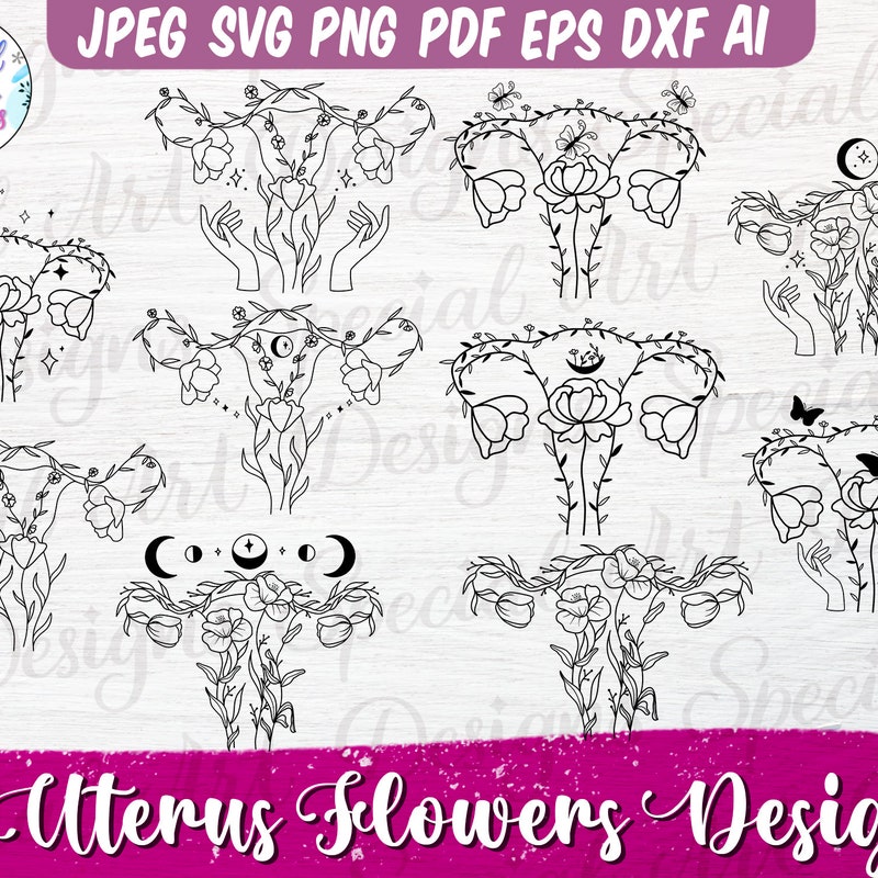 Uterus Svg - Etsy