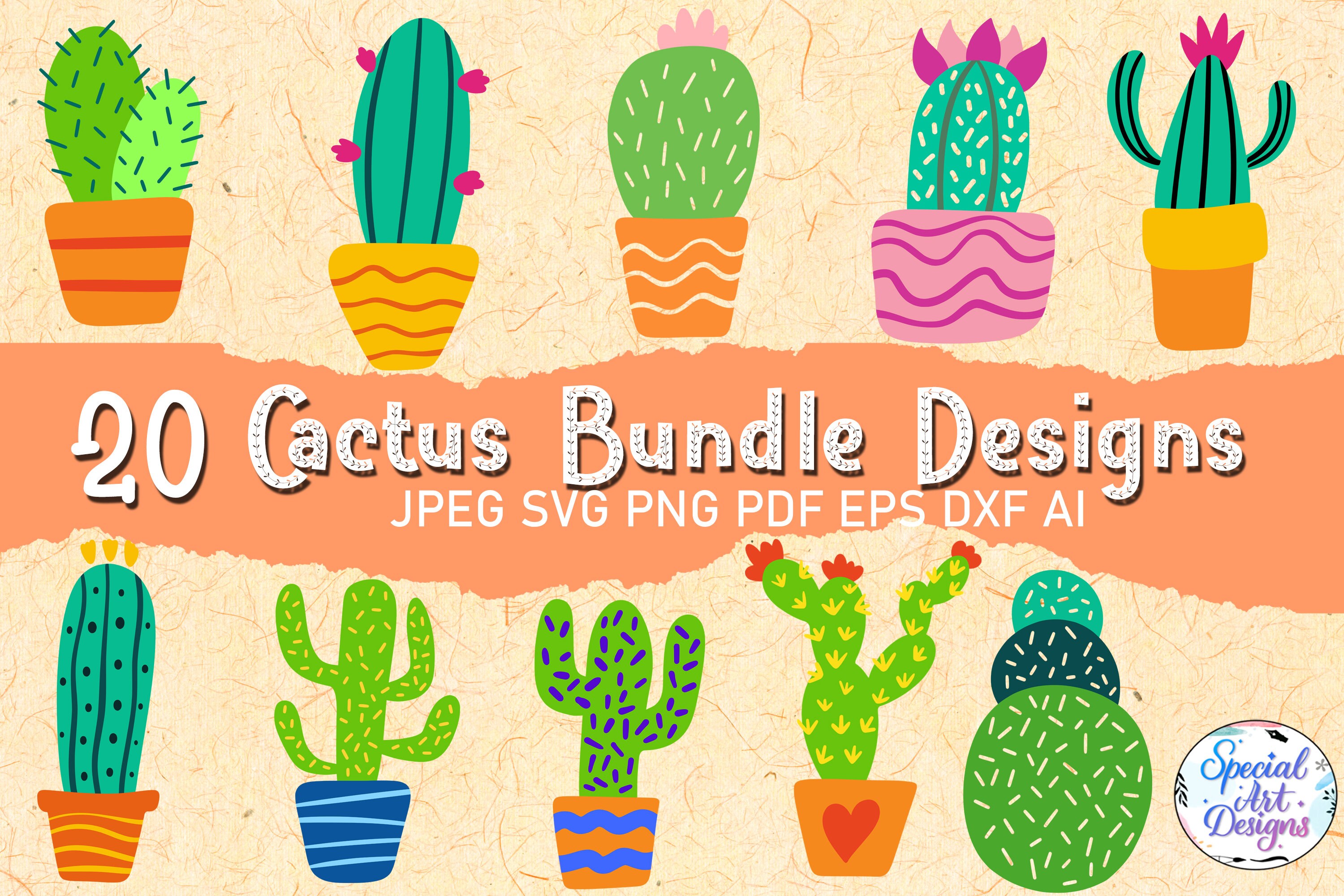 Cactus Svg Bundle Cactus Svg Cactus Svg Files for Cricut - Etsy