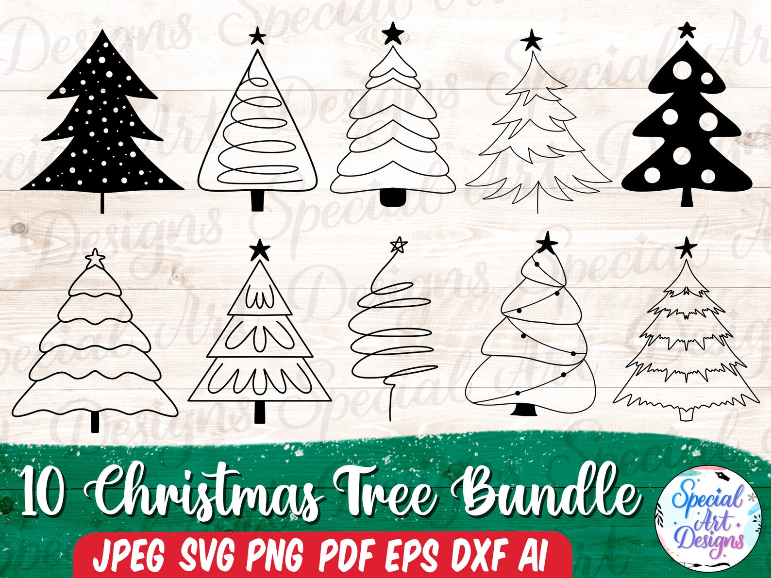 Christmas Tree Svg Bundle Christmas Svg Christmas Tree Svg - Etsy
