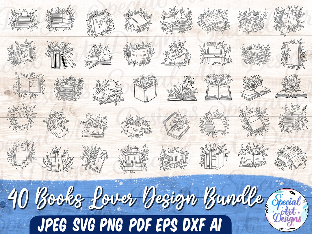 Book Lover Svg Bundle | Book Lover Svg | Reading Svg Bundle | Book ...