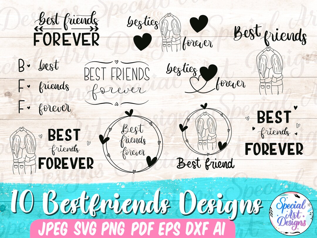 Best Friends SVG Bundle | Friendship Svg,schwester Svg | Gifts ...