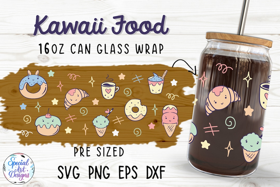 Food Svg | Food Clipart Svg | Food Illustration Svg | 16oz Glass Can ...