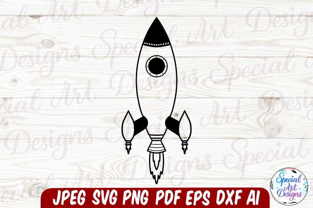 Spaceship Svg Rocket Svg Spaceship Svg Rocket Ships Svg Space Svg ...