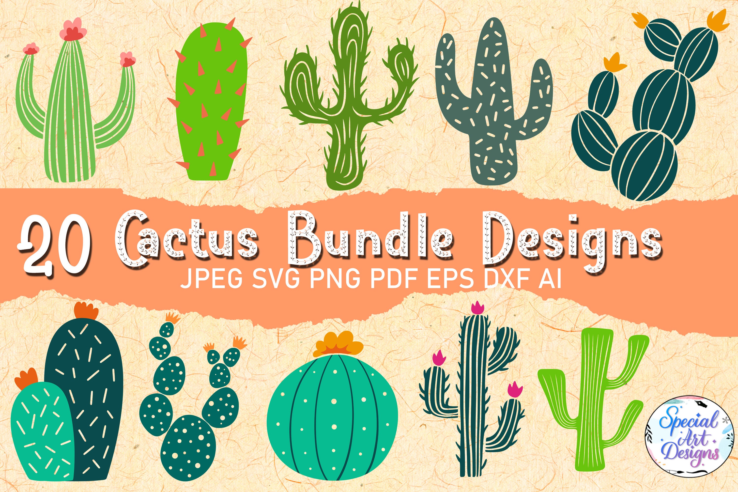 Cactus Svg Bundle Cactus Svg Cactus Svg Files for Cricut - Etsy