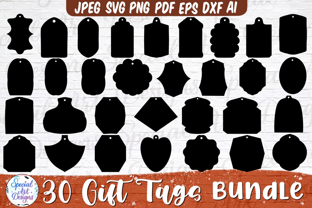 Tags Svg Bundle | Tags Template | Tags Svg | Christmas Tags Svg | Gift ...