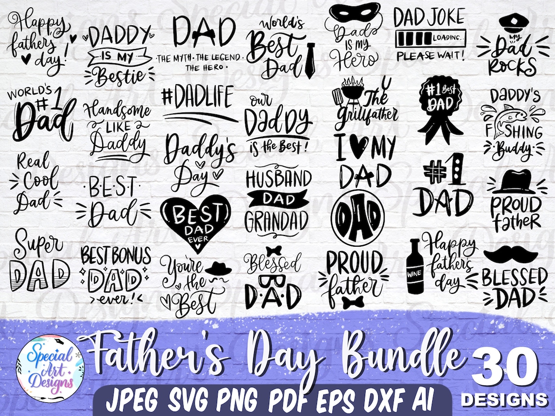 Fathers Day Svg Bundle Daddy Svg Bundle Fathers Day Svg - Etsy
