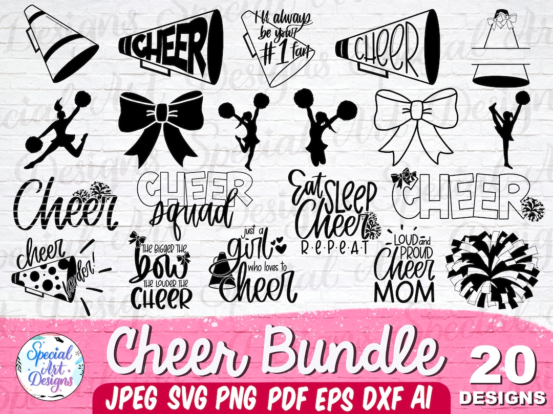 Cheer Big Svg Bundle | Cheer Svg Bundle | Cheer Svg | Cheerleading Svg ...