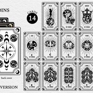 Unique Tarot Deck Minor Arcana Svg V.2 | Celestial Tarot Cards Svg ...