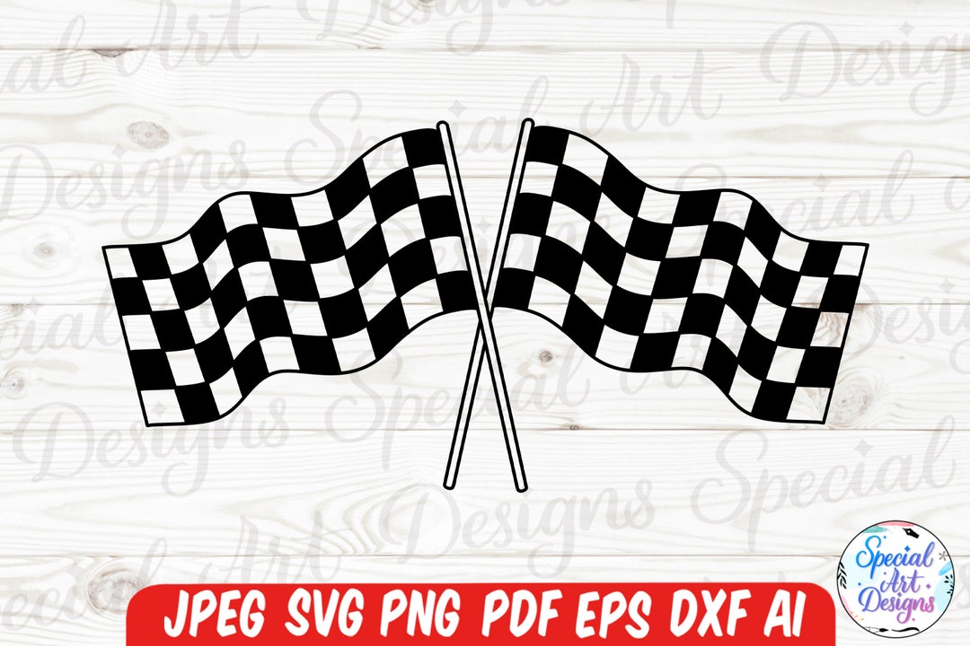 Racing Flag Svg | Race Flag Svg | Racing Flag | Silhouette Svg | Finish ...