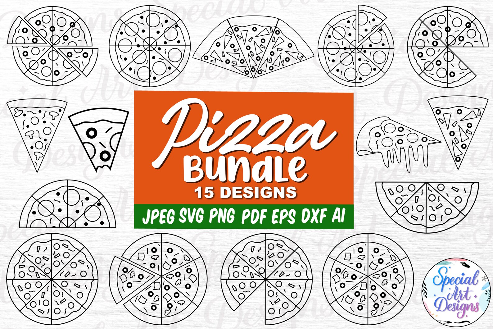 Pizza Svg Bundle Pizza Sayings Svg Pizza Slice Outline Svg - Etsy
