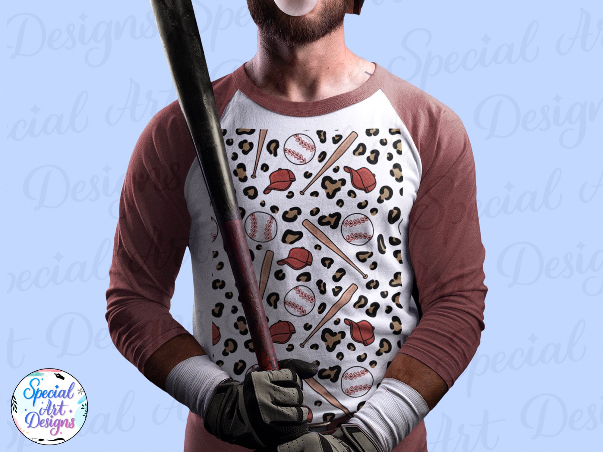 Seamless Baseball Pattern Png Retro Baseball Seamless Design - Etsy