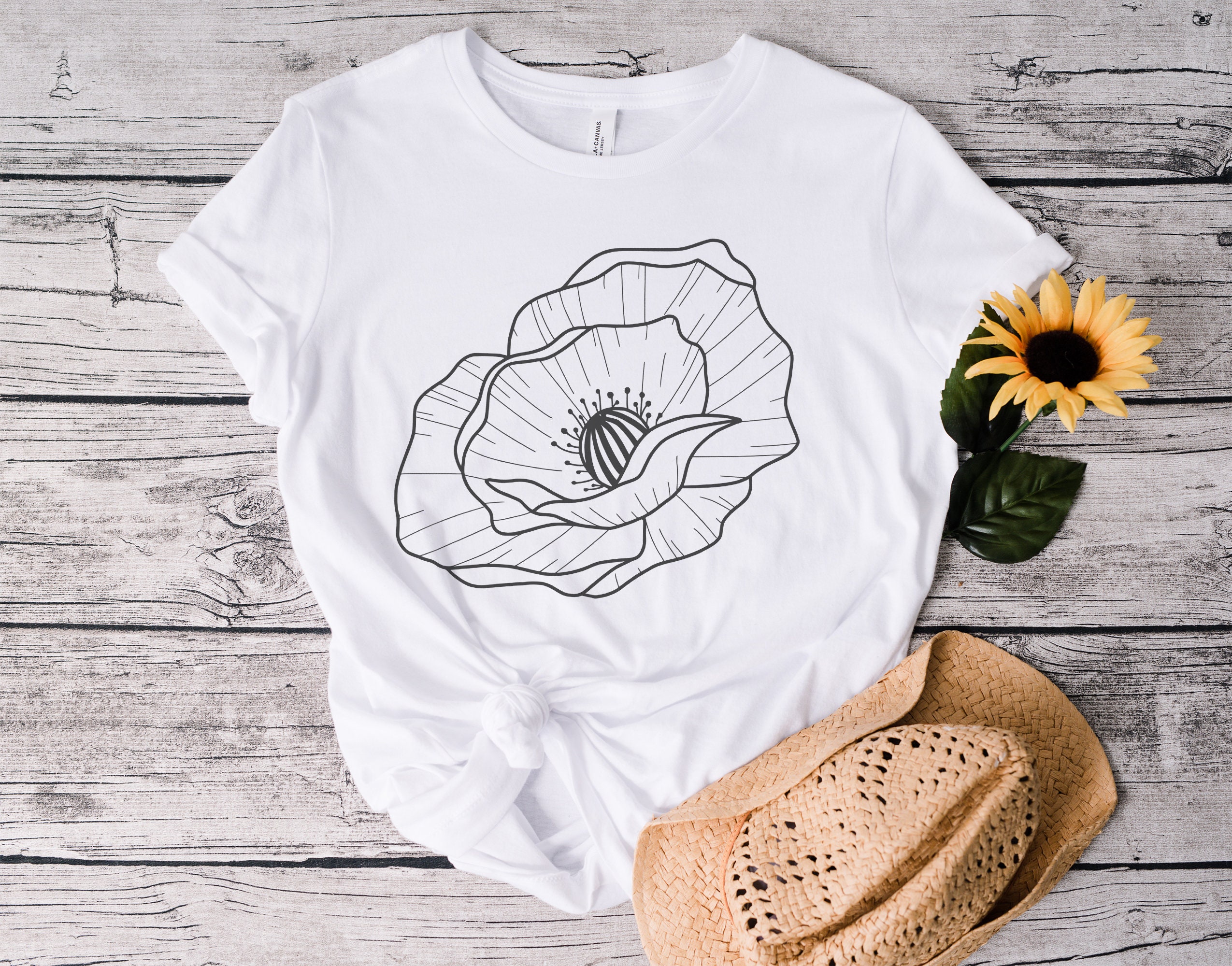 Poppy Flower Svg Poppies Svg Files for Cricut Poppy - Etsy