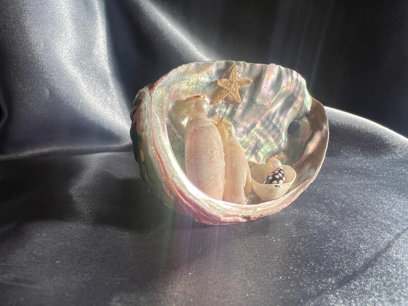 Seashell Nativity Scene, Birth of Jesus Christ. in the Scene Are the ...