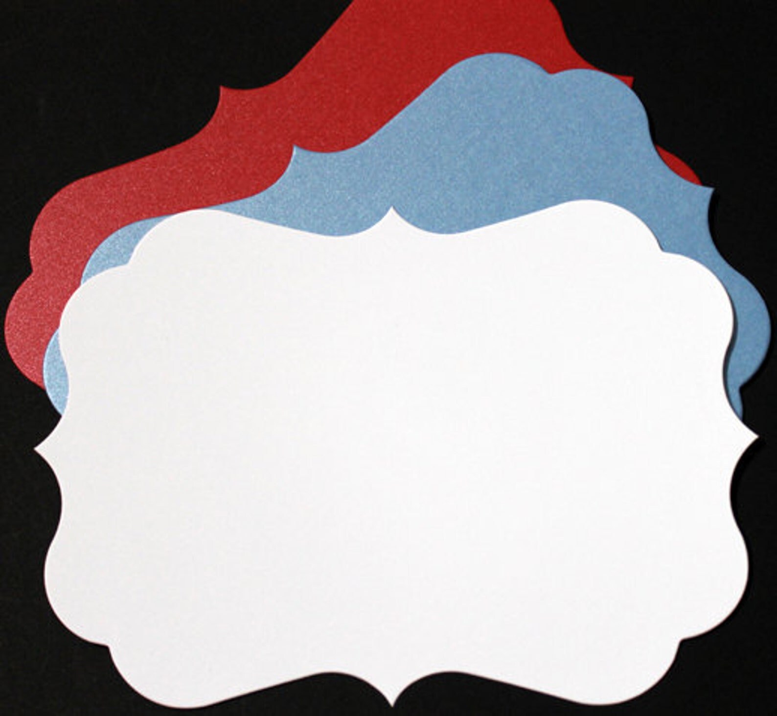 A7 Scalloped Paper | Diecut Paper - Etsy