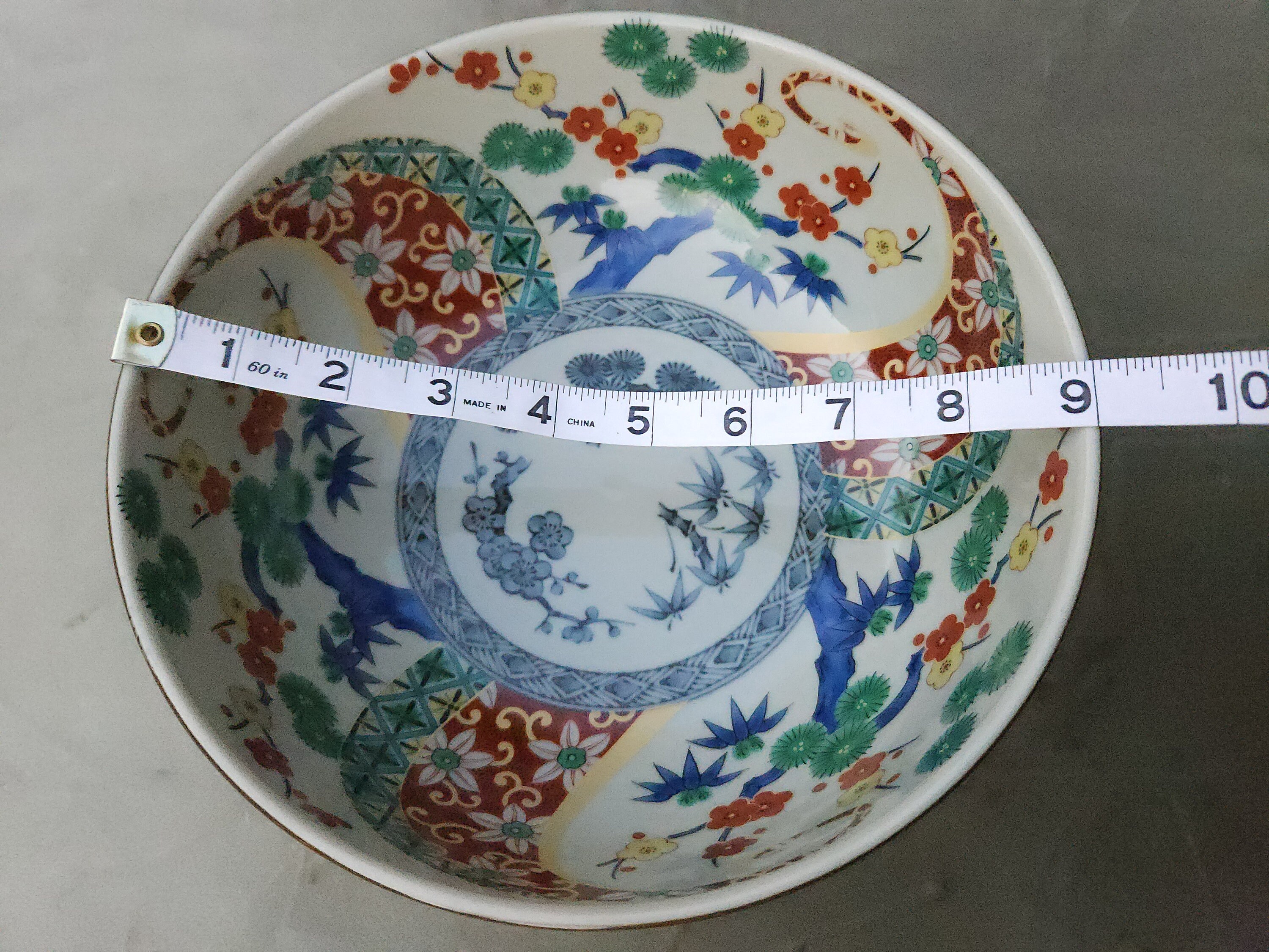 Vintage Japanese Imari Serving Bowl and Plate Set Signed - Etsy