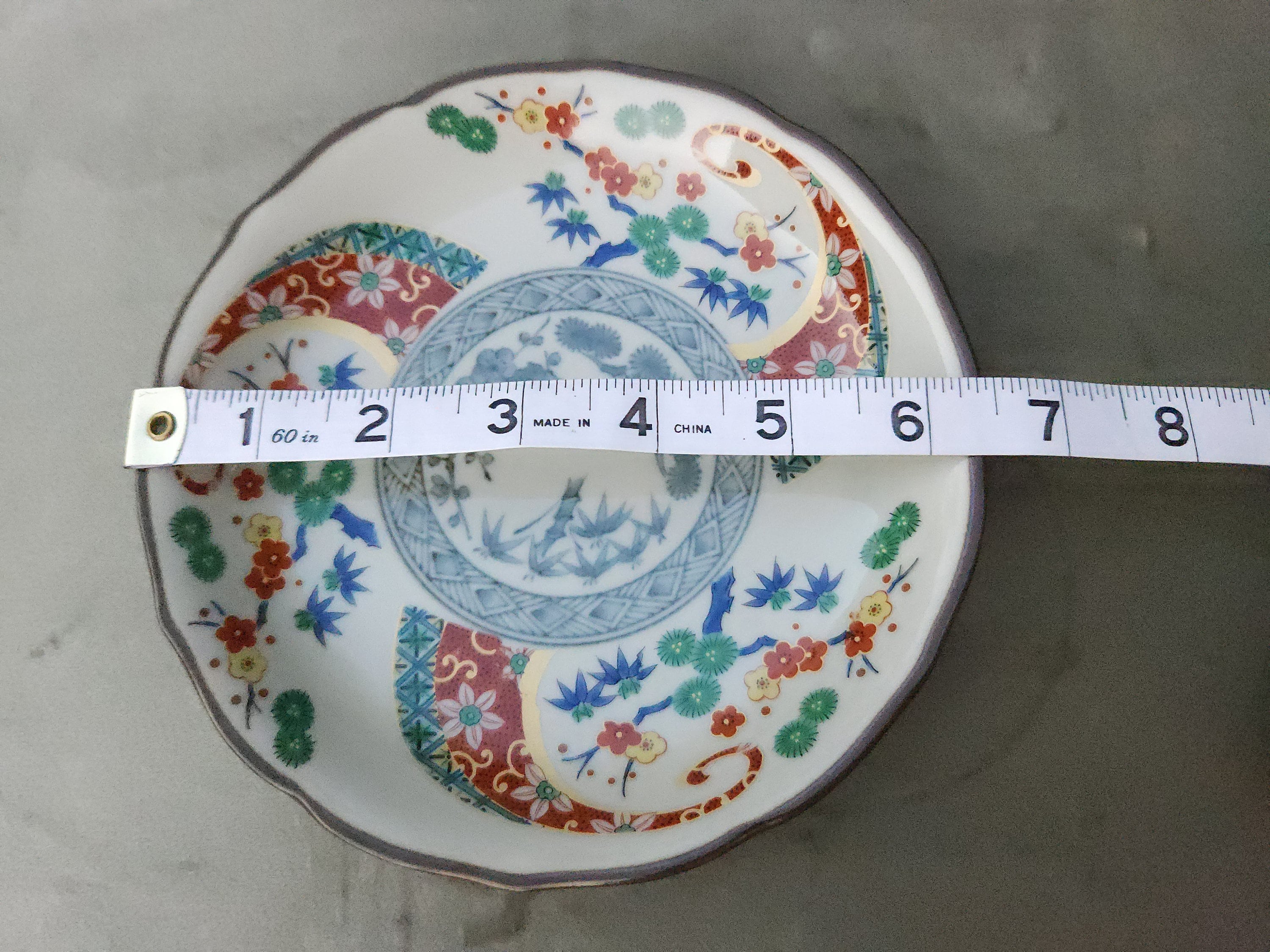 Vintage Japanese Imari Serving Bowl and Plate Set Signed - Etsy