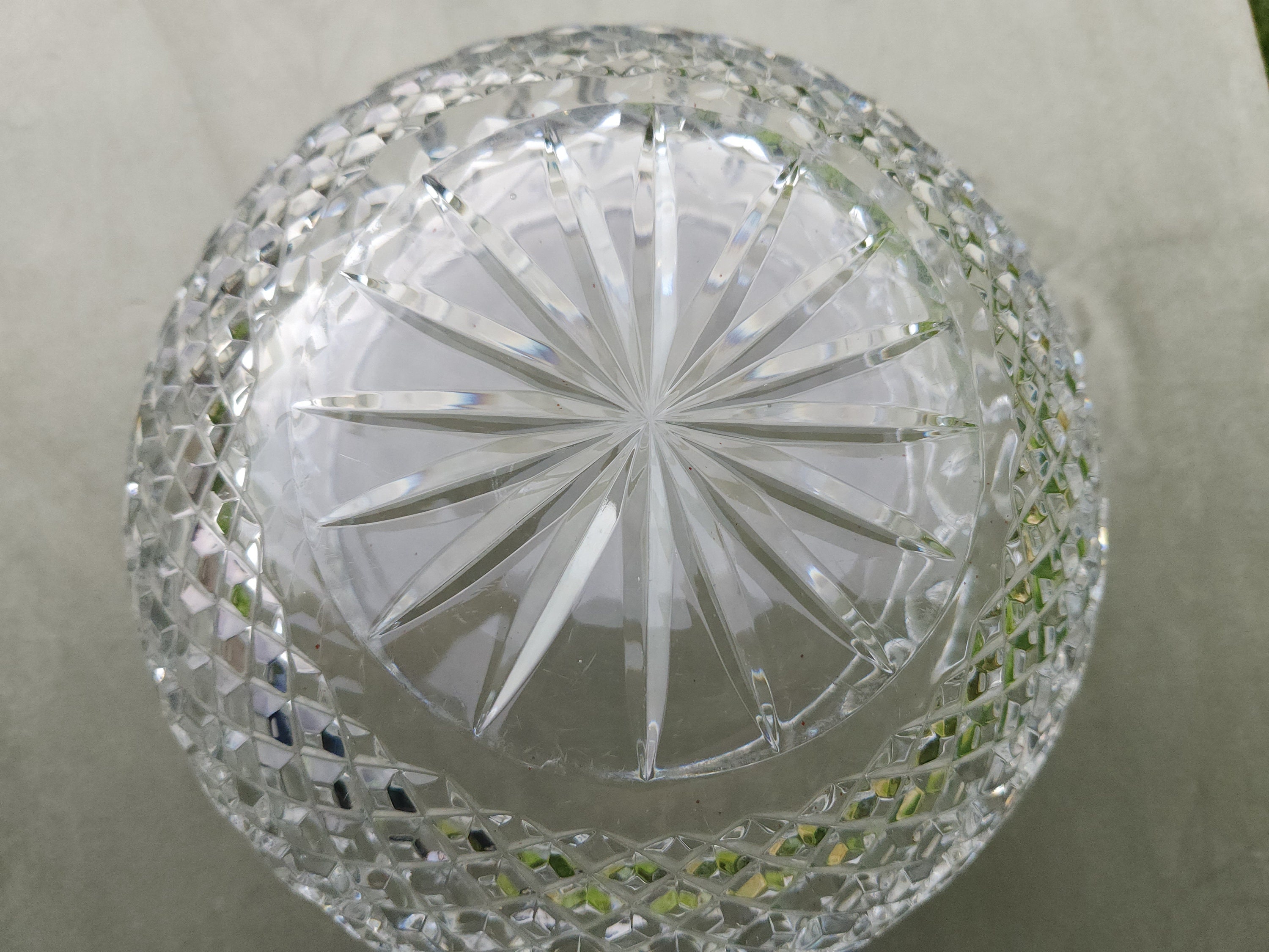 Large Heavy Crystal Bowl - Etsy