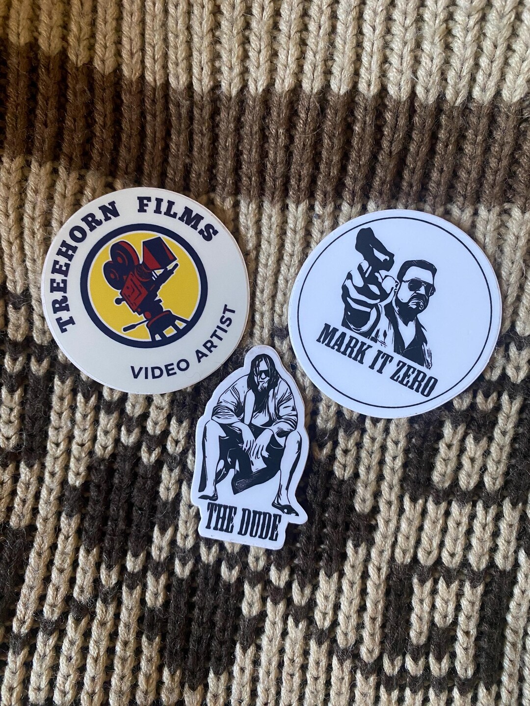 The Big Lebowski Themed Stickers! - the Dude, Treehorn Films, Over the ...