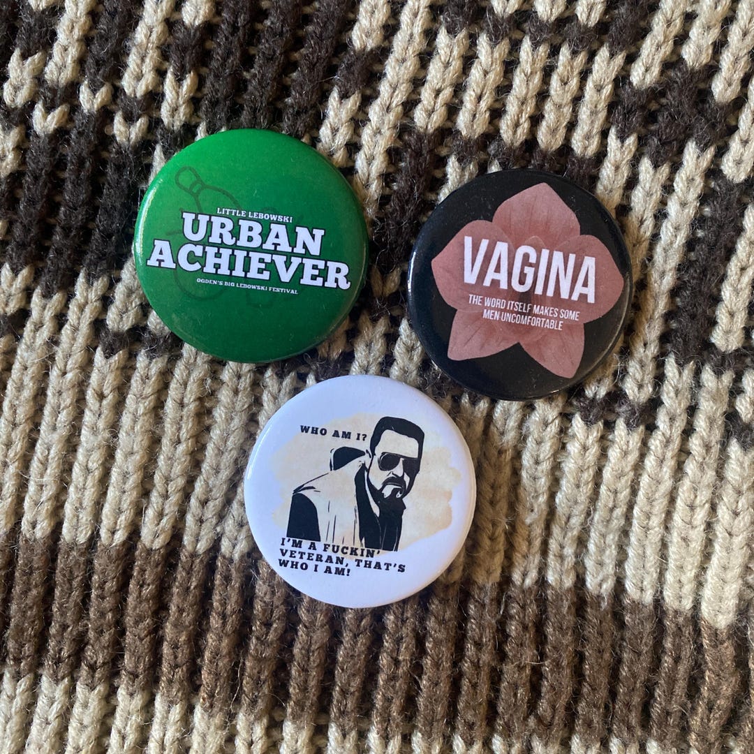 The Big Lebowski Movie Buttons - Urban Achiever - 1.5" Aluminum - Etsy