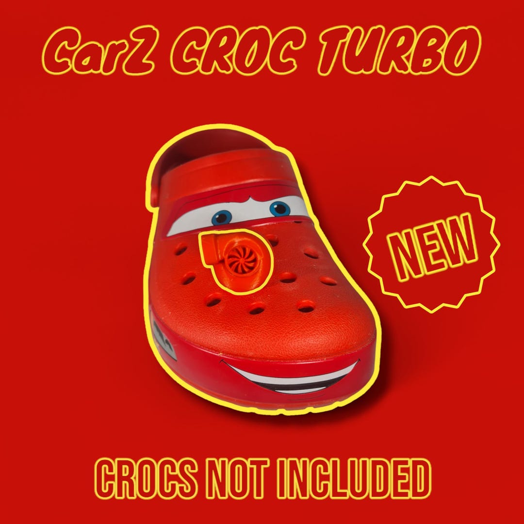 New DESIGN Car-z Croc Turbo Kit 2-pack Charm - Etsy