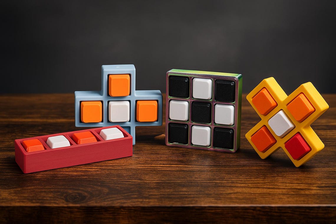 Clicky Fidget Toy for Stress Relief | Modular Puzzle Desk Fidget | 3D ...
